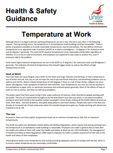 Temperature at Work: The Ultimate Guide for Managers - Workplace ...